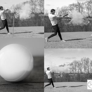 Softball Gender Reveal Softball Powder and or Confetti Softballs in ...