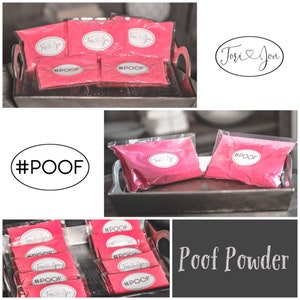 Gender Reveal Powder in Pink Blue Green Red Purple Yellow Orange Poof ...