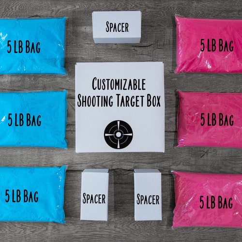 18LB Powder Box Target™ Shooting Target Gender Reveal Creative - Etsy