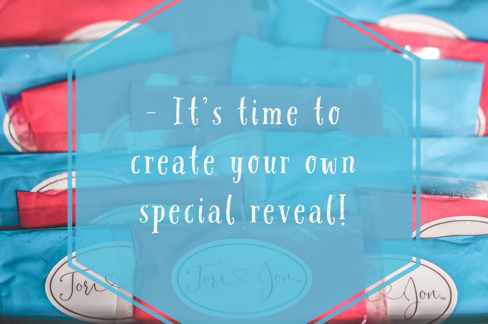 Gender Reveal Powder in Pink Blue Green Red Purple Yellow Orange Poof ...