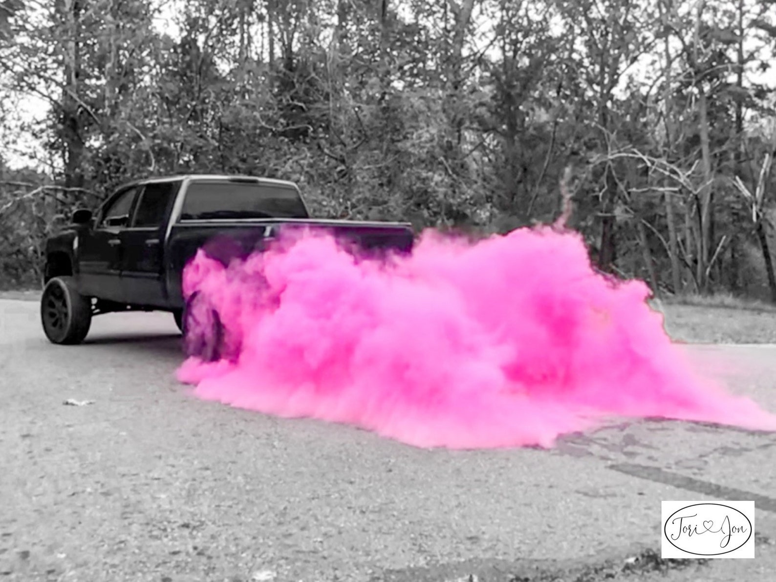 Burnout Gender Reveal Black Tire Pack in Pink Blue Orange - Etsy