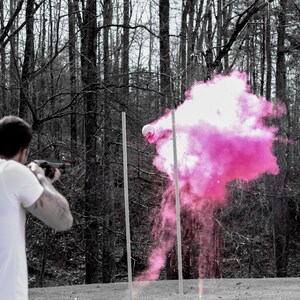 Shooting Target Gender Reveal, Skeet Shooting Targets, XL Hanging ...
