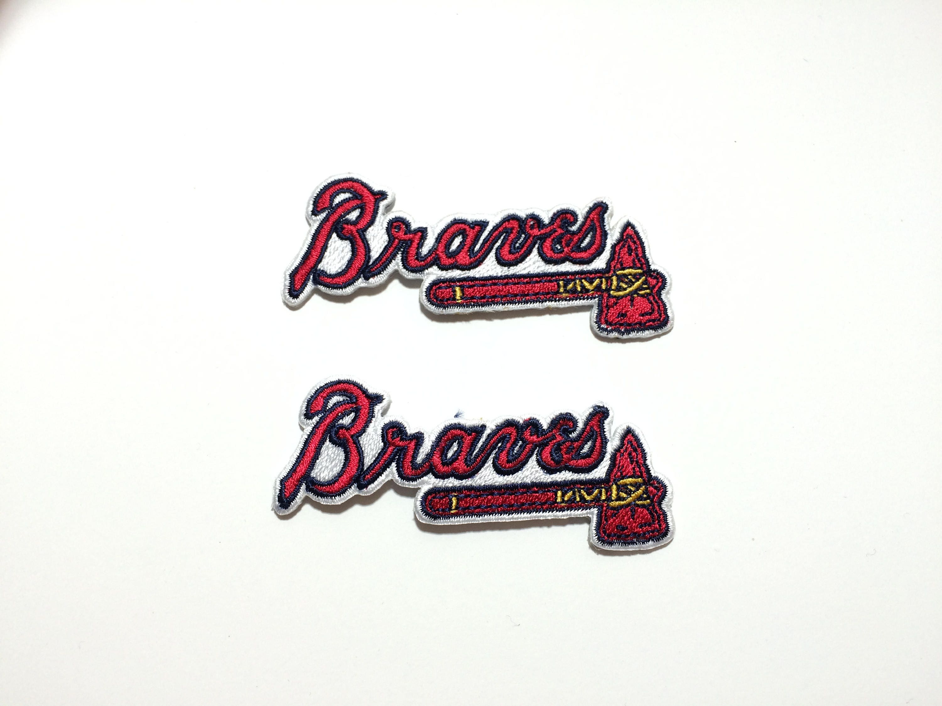 Atlanta Braves Tomahawk Embroidered Iron on Patch choose | Etsy