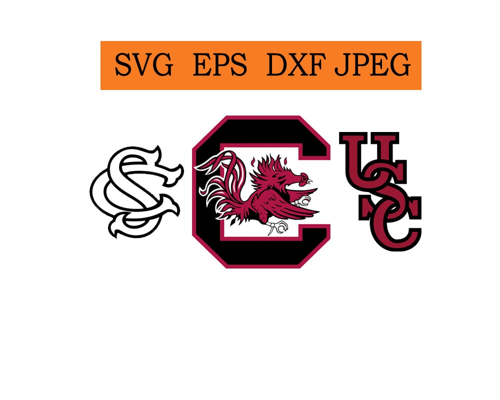 South Carolina Gamecocks logo in SVG / Eps / Dxf / Jpg files | Etsy