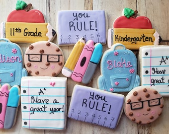 Back to School Cookies - Etsy