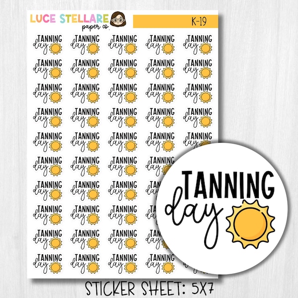Tanning Stickers - Etsy