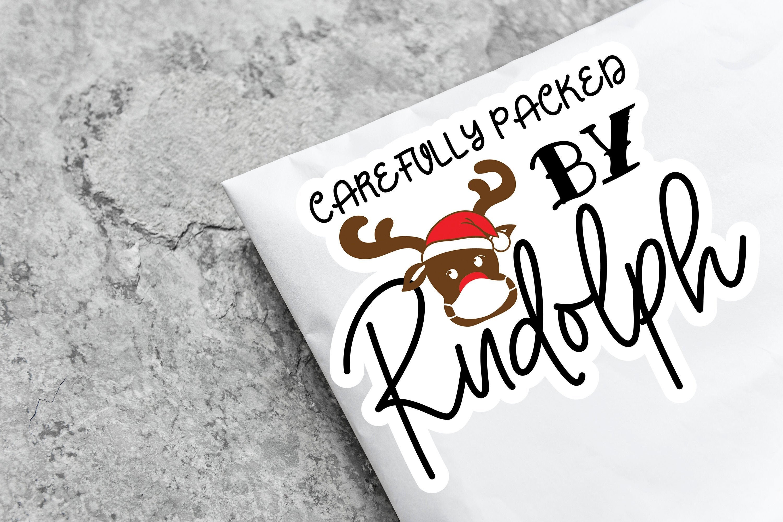 Christmas Mail Stickers / Holiday Small Business Stickers / - Etsy