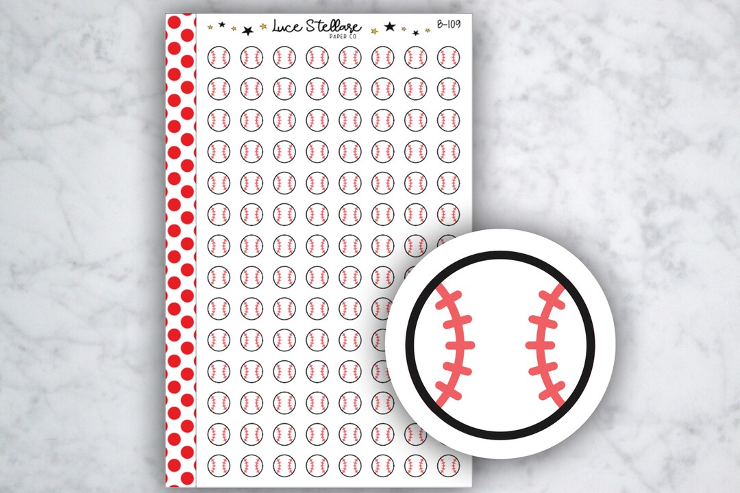 BASEBALL Planner Stickers /baseball Practice Reminder Stickers / Game ...