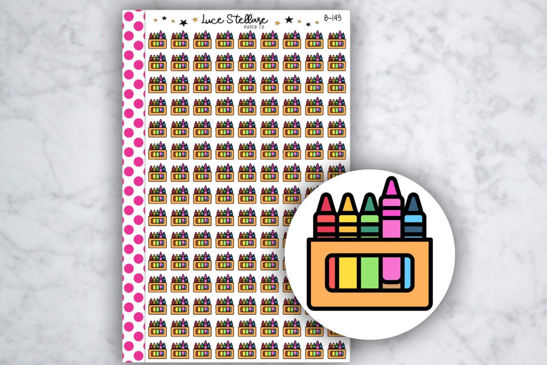 CRAYON BOX Planner Stickers / No School Stickers / School Stickers ...