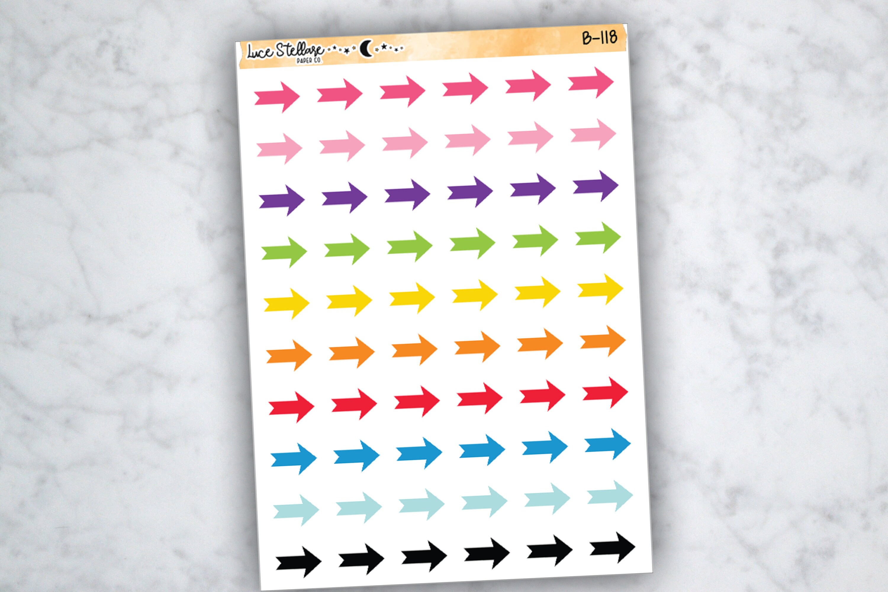 ARROW Planner Stickers / Reminder Planner Stickers / Erin - Etsy UK