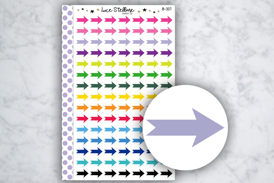 ARROW Planner Stickers / Reminder Planner Stickers / Erin Condren ...