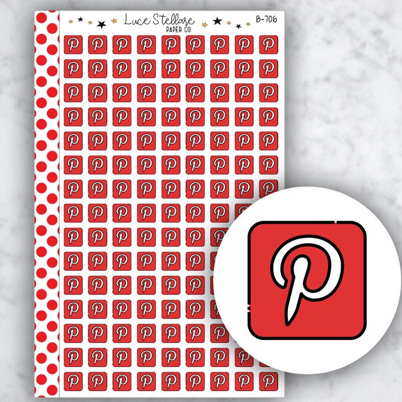 Pinterest Icons - Etsy