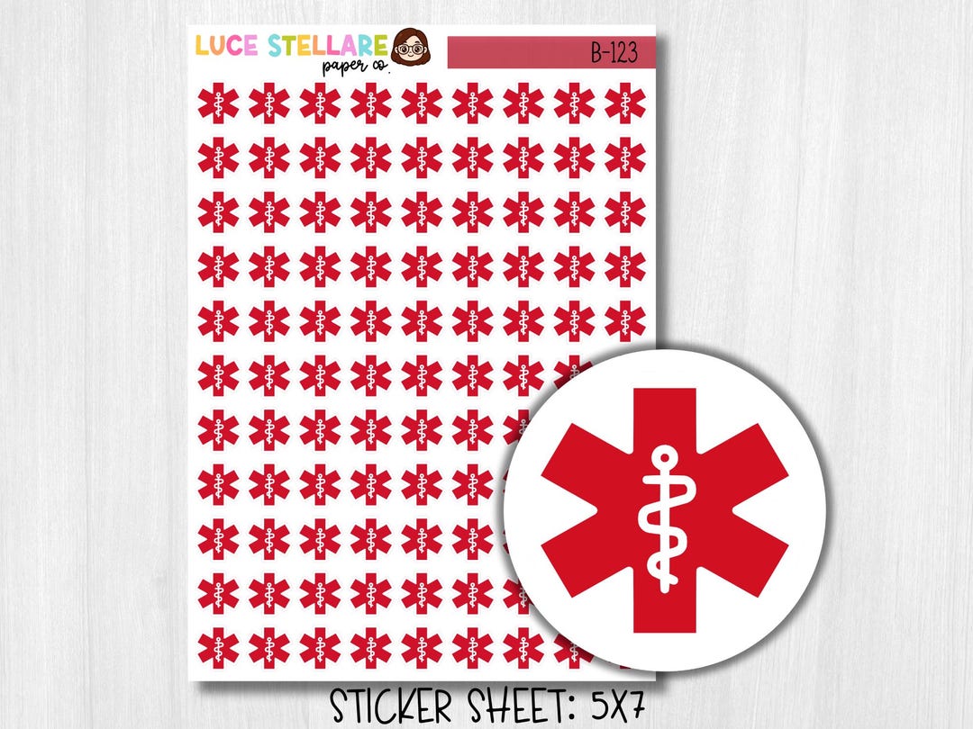 Medical Planner Stickers / B-123 - Etsy