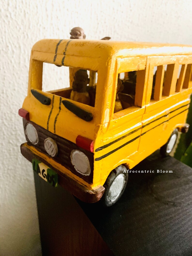 Lagos Molue Bus Wood Work Sculpture, Art for Living Room, Nigerian ...