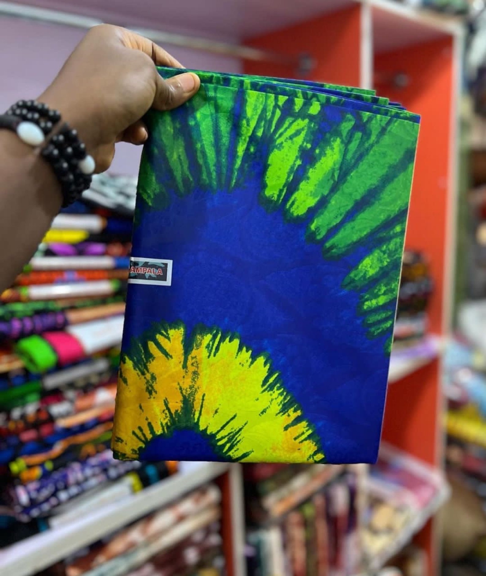 Long Adire Aso Oke Combination Dress, Nigeria Wedding Guest Kaftan ...