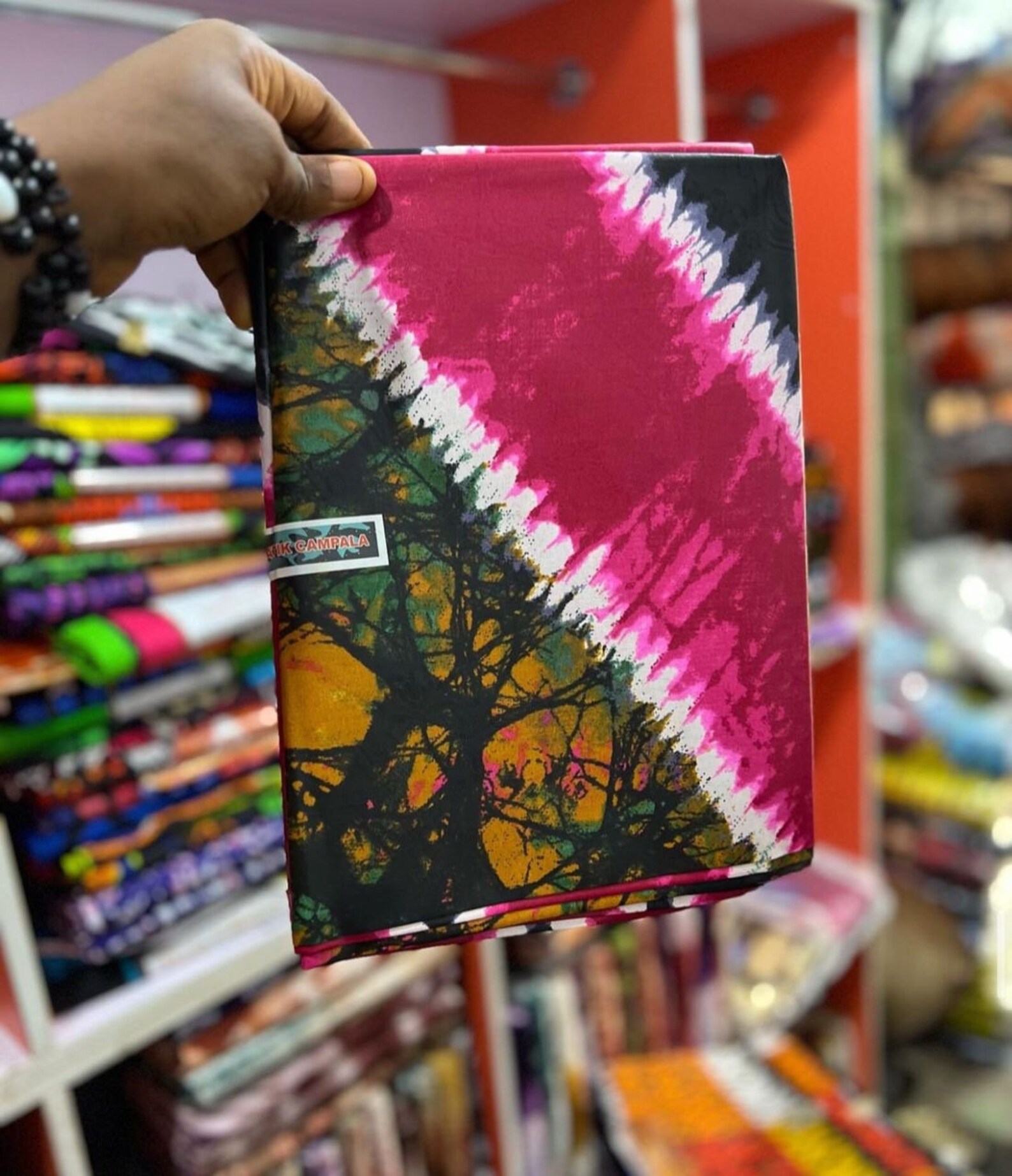 Long Adire Aso Oke Combination Dress, Nigeria Wedding Guest Kaftan ...