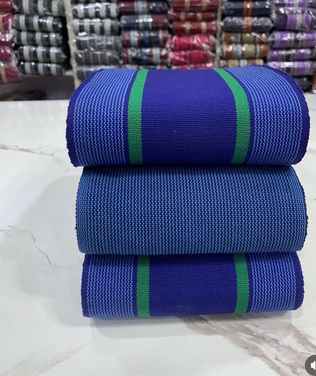 Vintage Hand Loomed Aso Oke Fabric Bundles, Nigeria Yoruba Textile ...