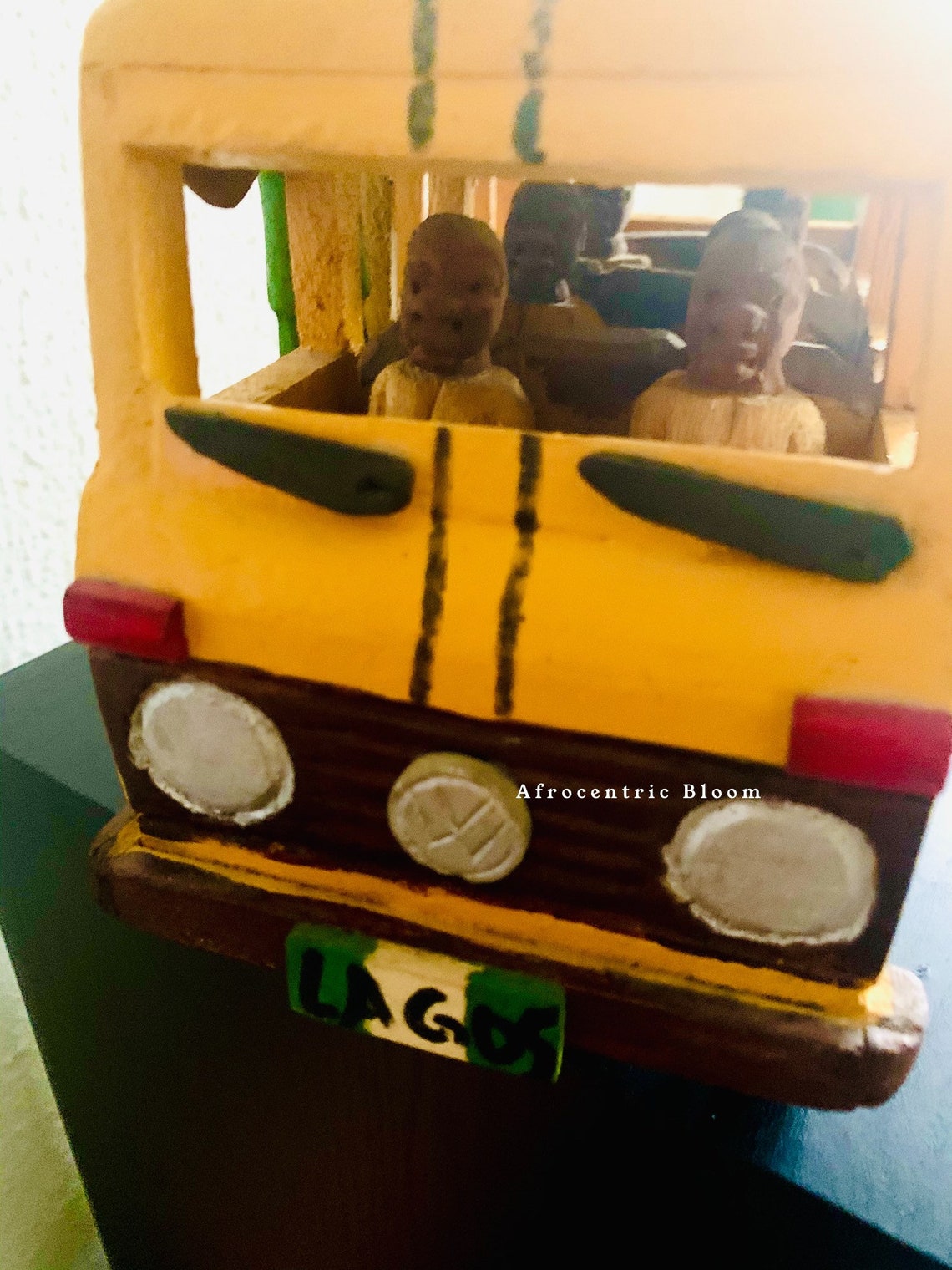 Lagos Molue Bus Wood Work Sculpture, Art for Living Room, Nigerian ...