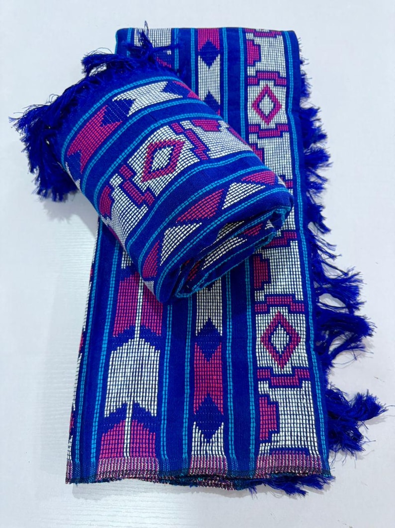 Aruru Akwete Handwoven Cotton Fabric, Traditional Igbo Textile, 4.5 ...