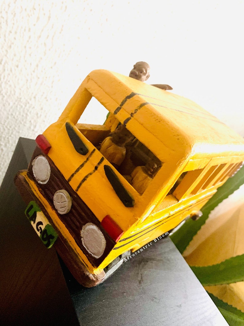 Lagos Molue Bus Wood Work Sculpture, Art for Living Room, Nigerian ...