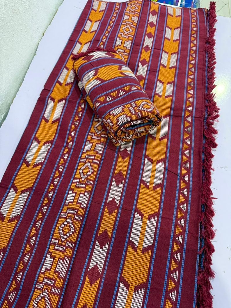 Aruru Akwete Handwoven Cotton Fabric, Traditional Igbo Textile, 4.5 ...