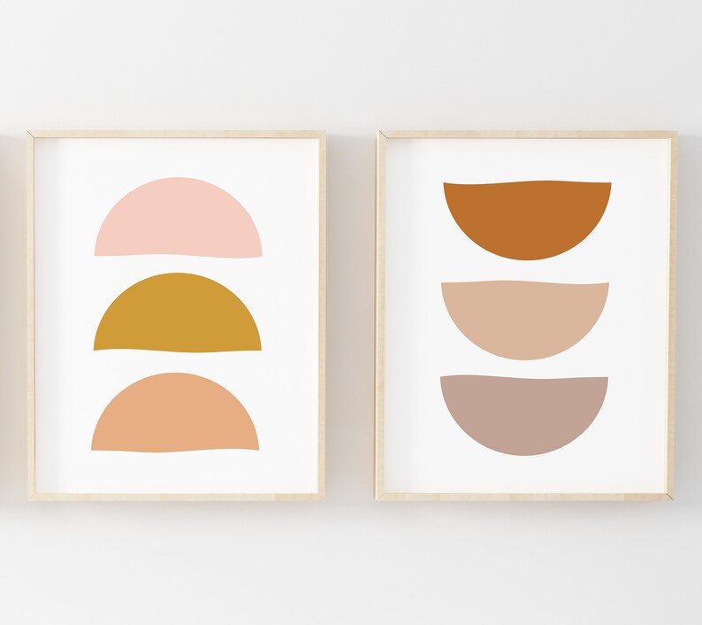 Abstract Modern Minimalist Art Prints Printable Art Set of - Etsy