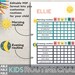 Routine Chart Kids Printable Sun Chart Fillable Editable Daily | Etsy