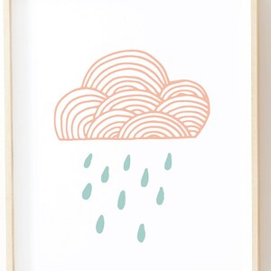 Sunshine Rainbow Cloud Nursery Art Set - Set of 3 Digital Art Prints ...