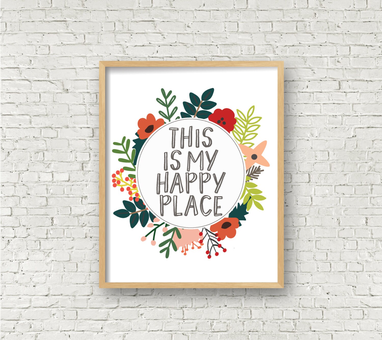 This is My Happy Place 8x10 Wall Art Printable Happy Place Digital Art ...