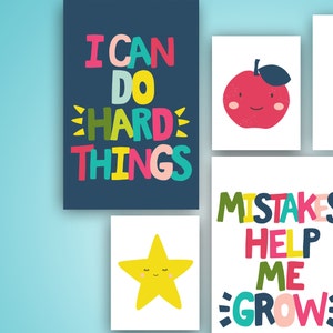 Classroom Posters Printable Set of 6 Growth Mindset for Early Years ...