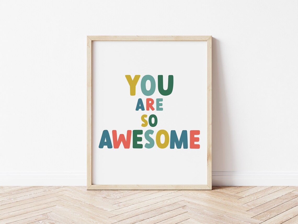Awesome Printable You Are Awesome Digital Art Print | Etsy