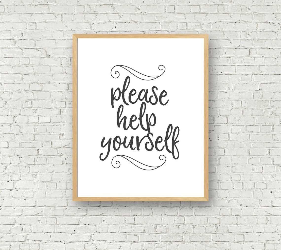 Please Help Yourself Wedding Party Gathering Event Printable - Etsy