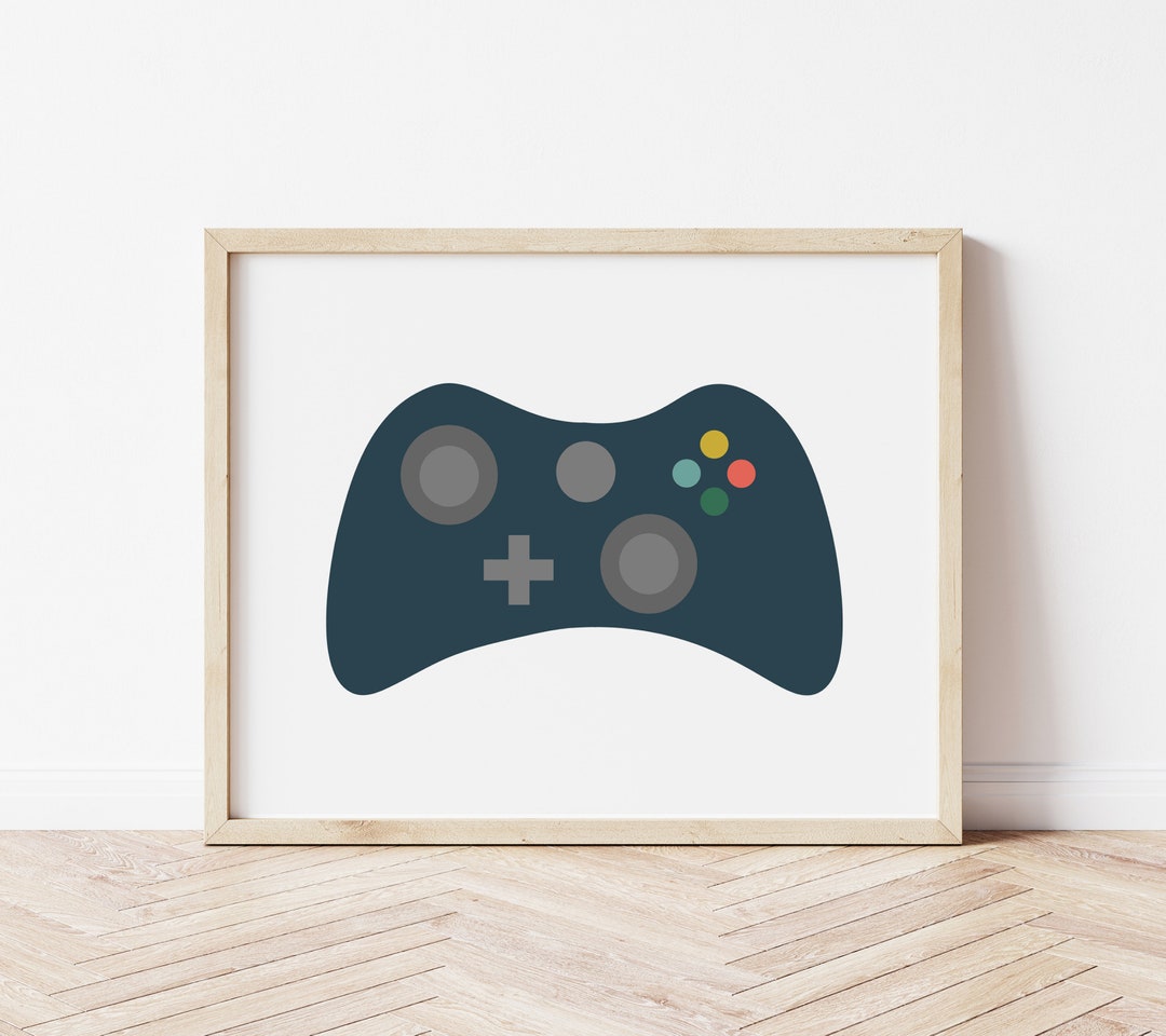 Video Game Printable Art - Kids Video Game Controller - Kids Video Game ...
