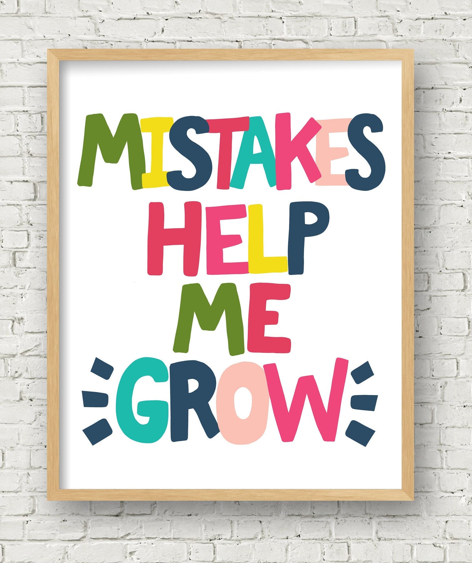 Growth Mindset Poster Printable Classroom Decor Mistakes | Etsy
