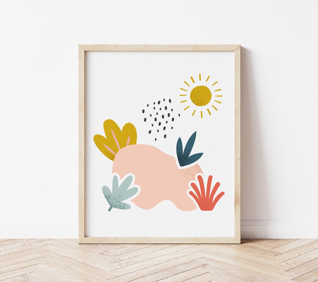 Abstract Kids Printable - Abstract Art Print - Kids Room Decor ...