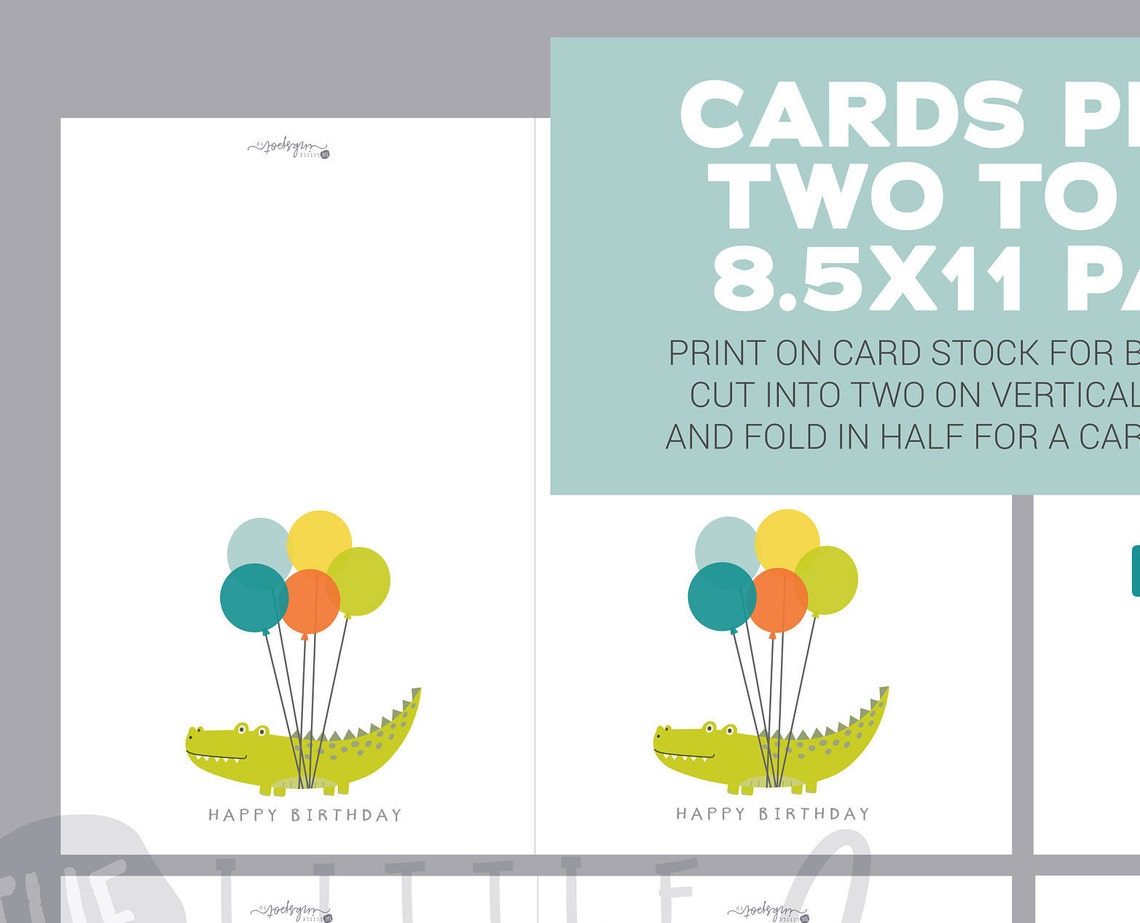 Printable Boys Birthday Card Children's Birthday Card Printable ...