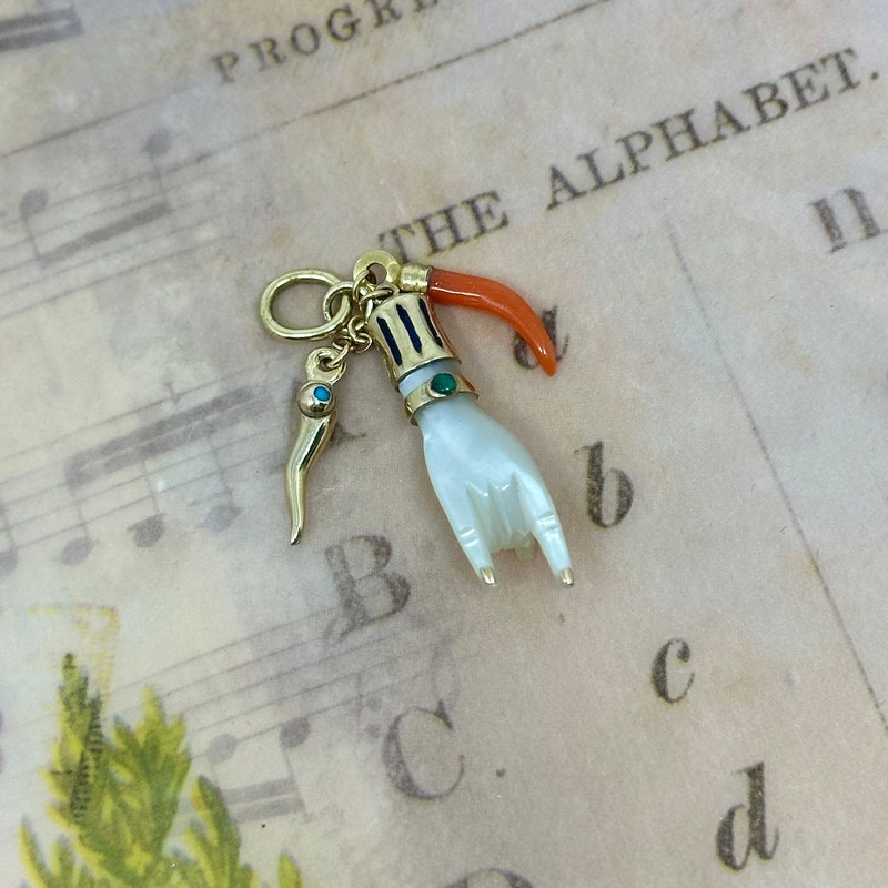 Italian Hand Charm - Etsy