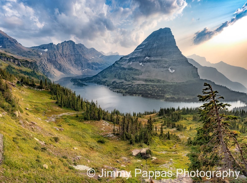 Hidden Lake, Glacier National Park, Mountains, Fine Art, Jimmy Pappas ...