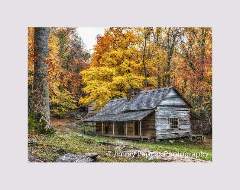 Noah "bud" Ogle House, Smoky Mountains, Fine Art Print, Jimmy Pappas ...