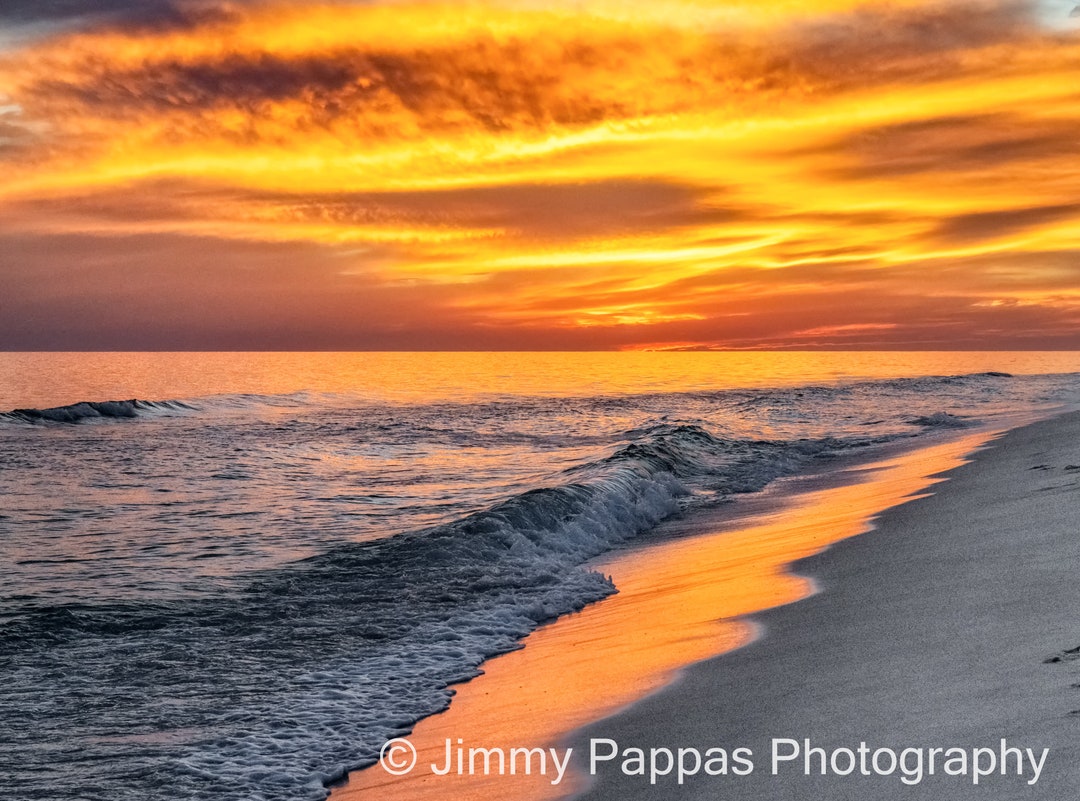 Orange Florida Sunset Fine Art Print Jimmy Pappas - Etsy