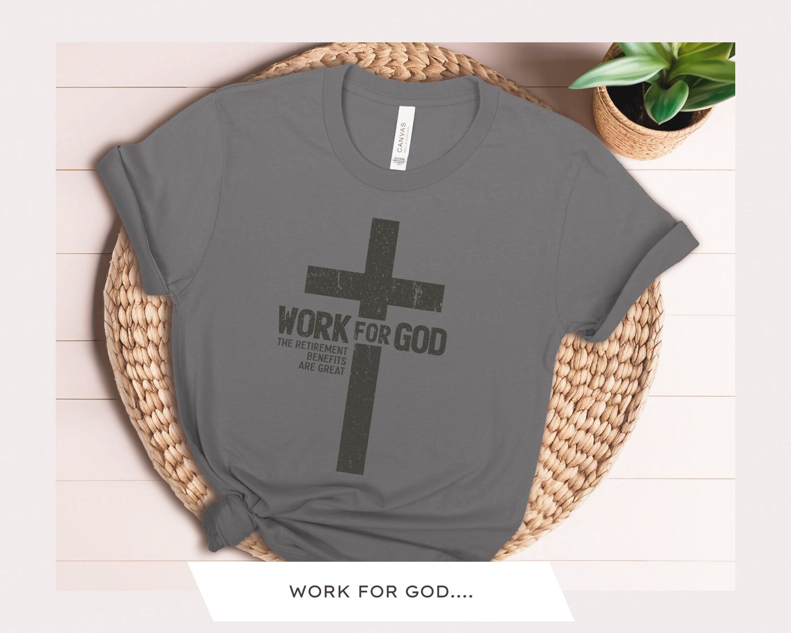 Work for God PNG | Christian T-shirt Design (digital Download) - Etsy