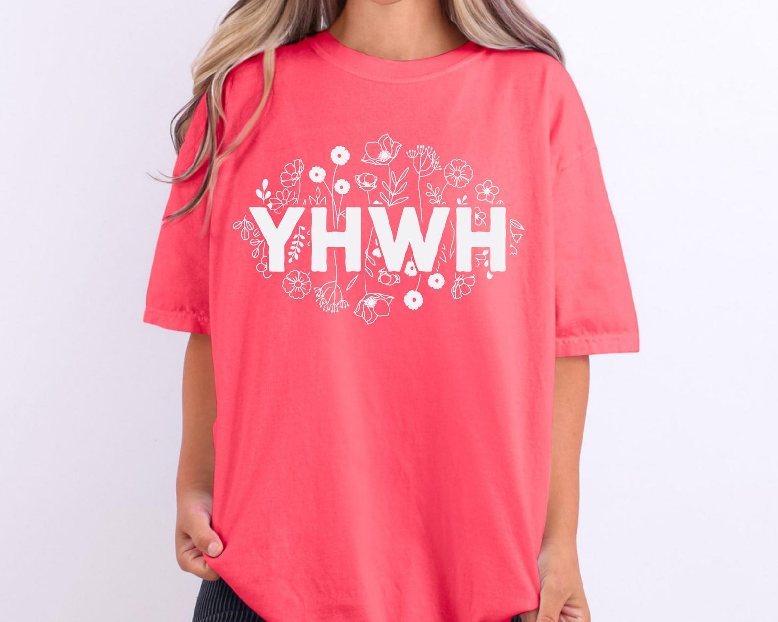 YHWH Flowers SVG, Christian T-shirt Design (digital Download) - Etsy