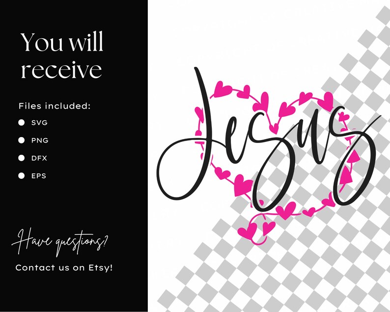 Jesus Vine Hearts SVG, Christian Faith Cut File (digital Download) - Etsy