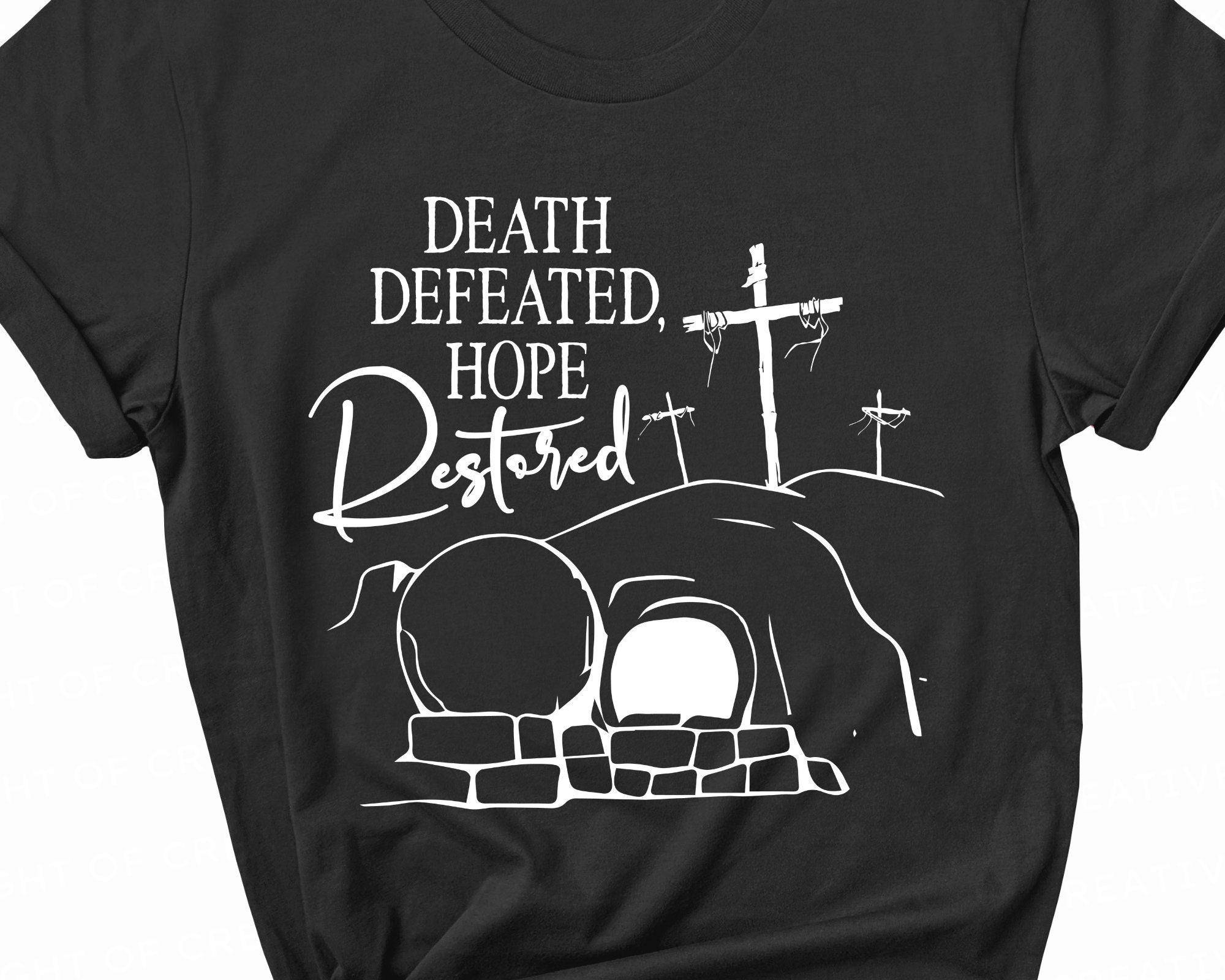 Death Defeated Hope Restored SVG PNG, Easter Resurrection (digital ...