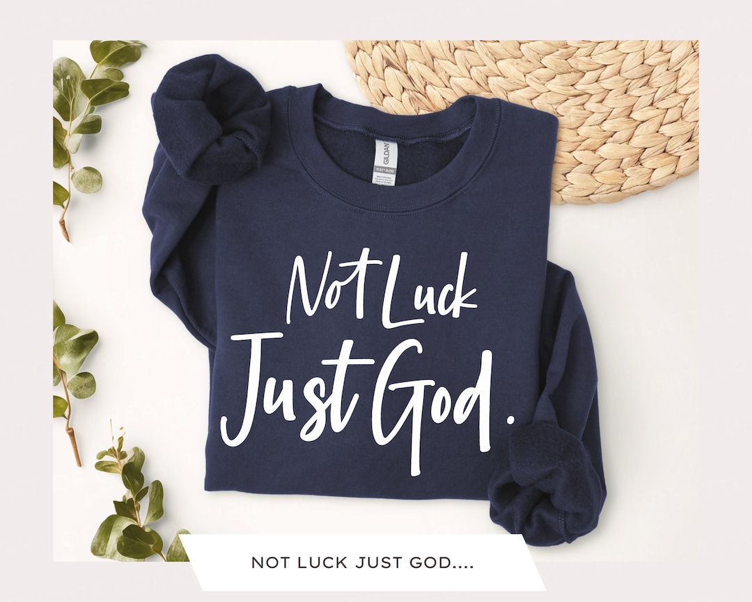Not Luck Just God SVG PNG | Christ Svg | Silhouette | Commercial Use ...