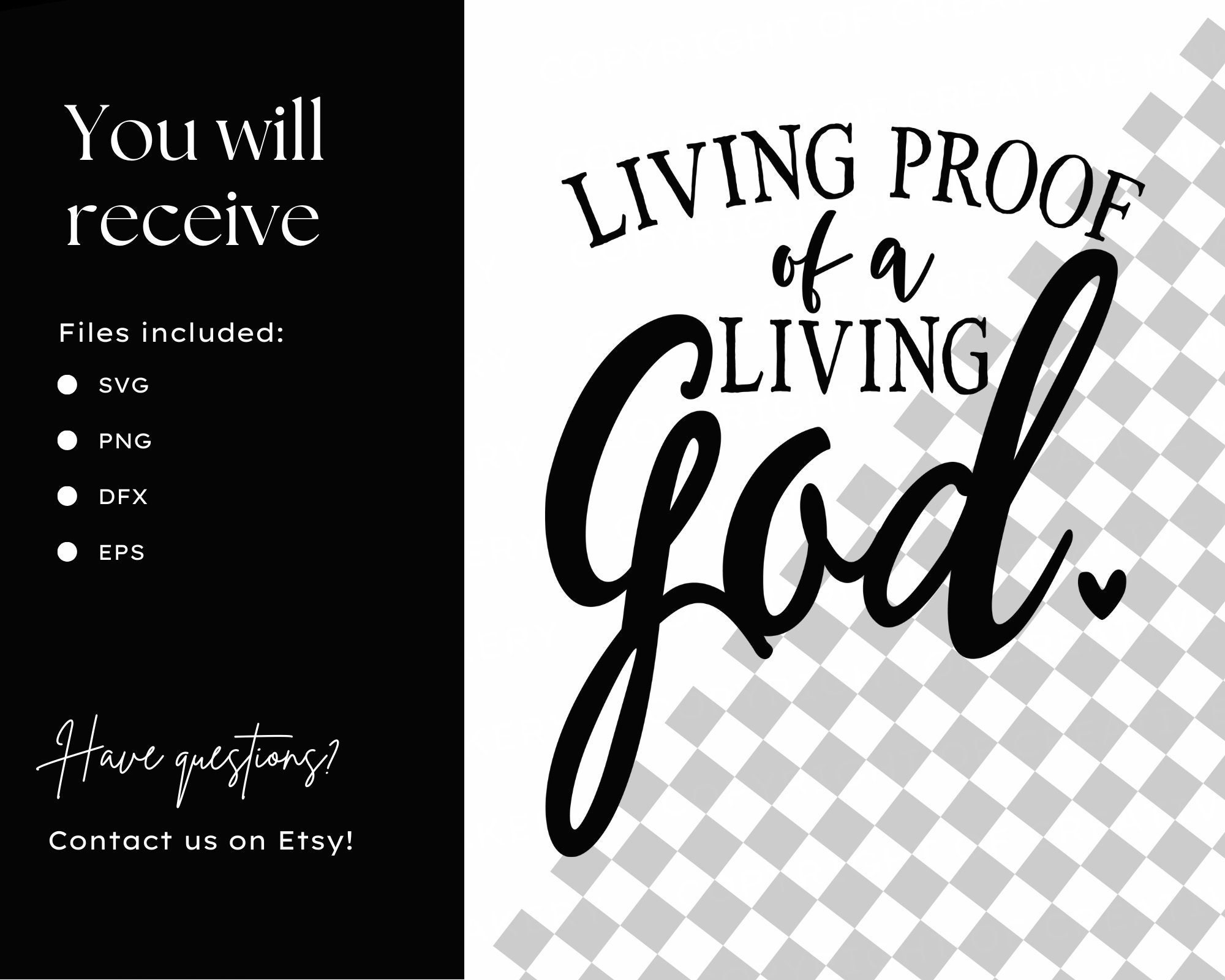 Living Proof of a Living God Svg, Jesus Svg, Faith Svg, Christian Svg ...