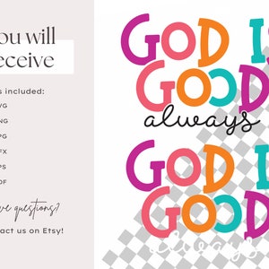 God is Good Always SVG | PNG Svg | Christian Svg | Shirt Svg, Jesus Cut ...