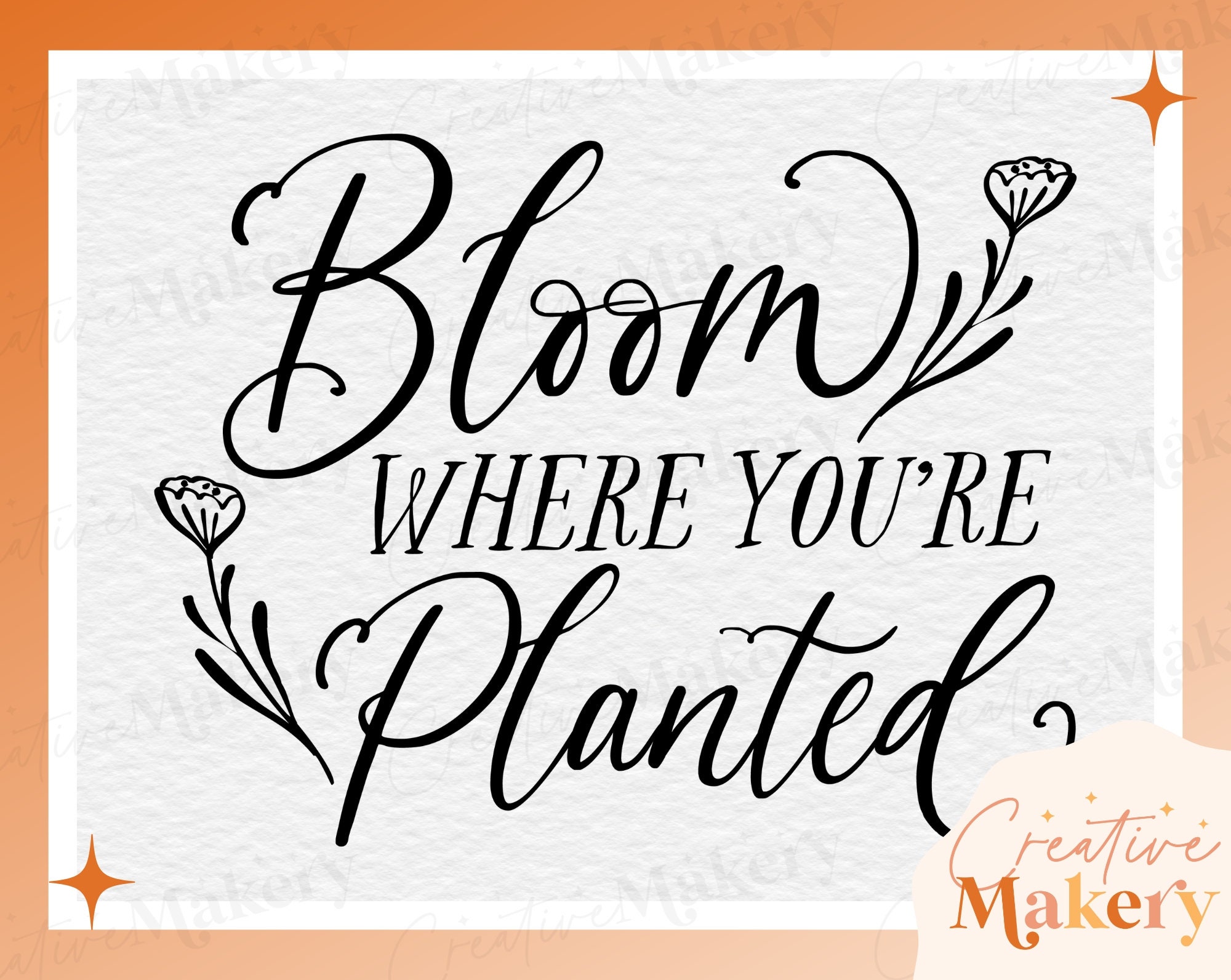 Bloom Where You Are Planted SVG Cricut Svg File Spring - Etsy