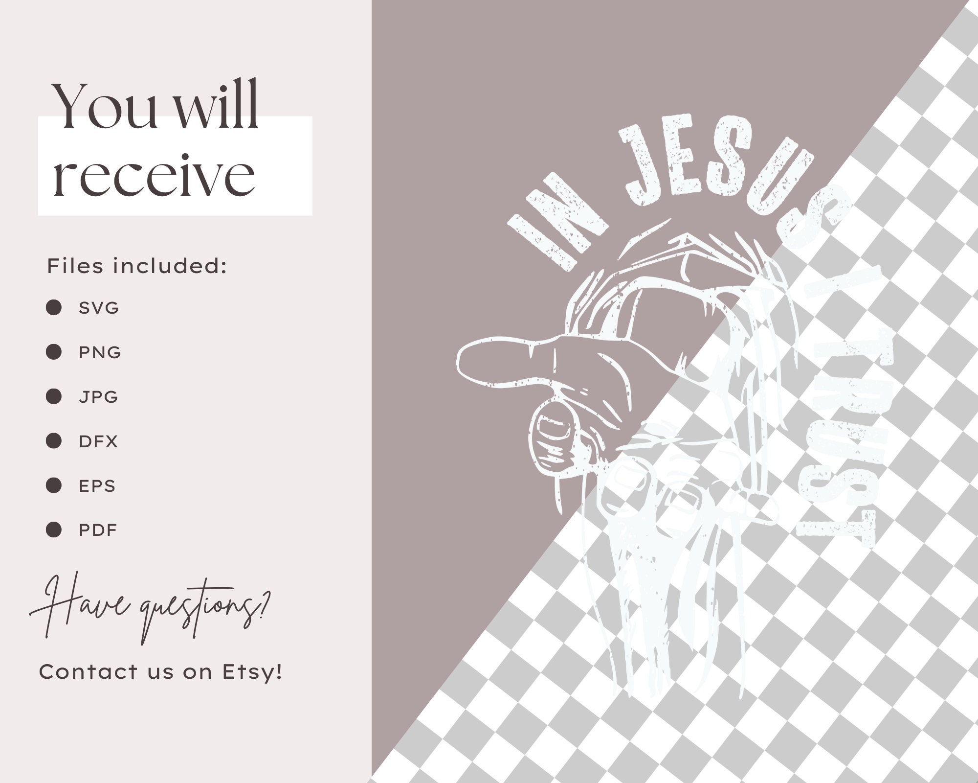 In Jesus I Trust PNG Sublimation Png DFX File Screen Print Design DTV ...