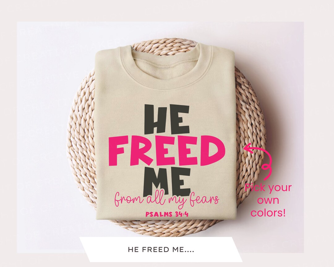 He Freed Me SVG Tshirt Svg silhouette Svg Cricut Svg Christian Svg DTF ...